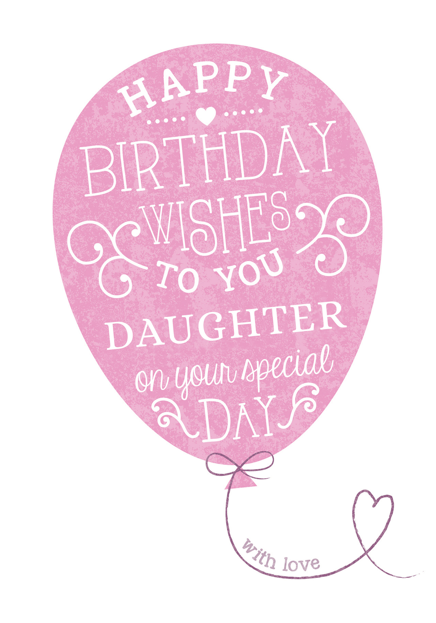 Pink Happy Birthday Cards